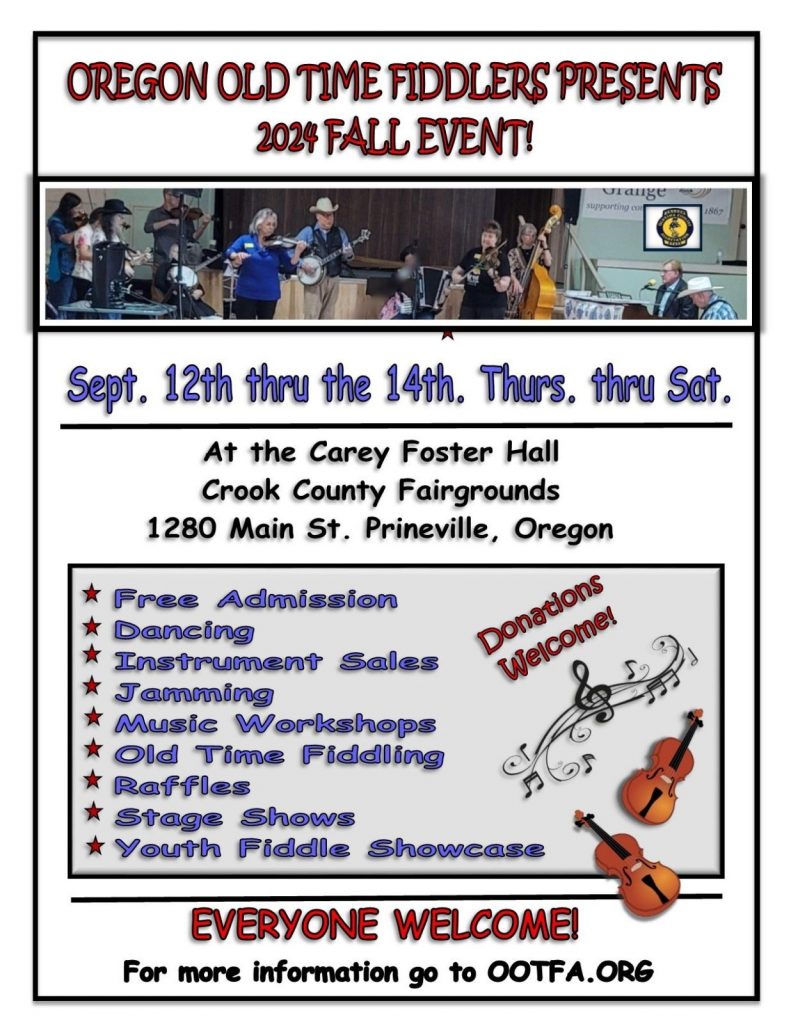 Central Oregon Old Time Fiddlers – OOTFA – DISTRICT 3